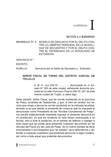 Introducir 106 Imagen Modelo De Denuncia Penal Abzlocal Mx