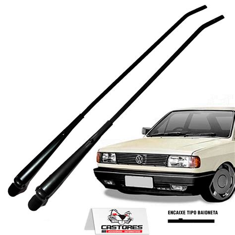 Par Haste Limpador Parabrisa Vw Gol Quadrado Voyage Até 94 Loja de