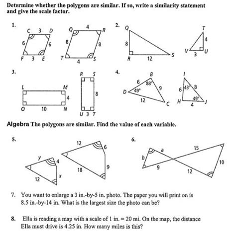 Solved Determine Whether The Polygons Are Simila SolutionInn