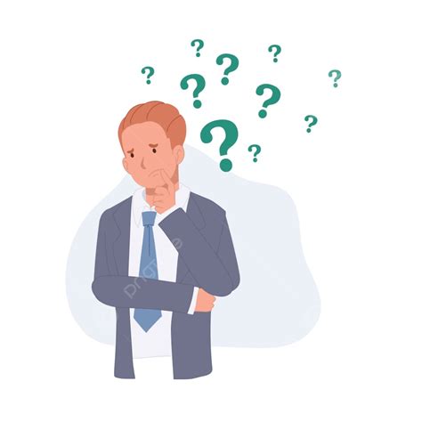 Businessman Is Thinking Confused Finding Man PNG And Vector With