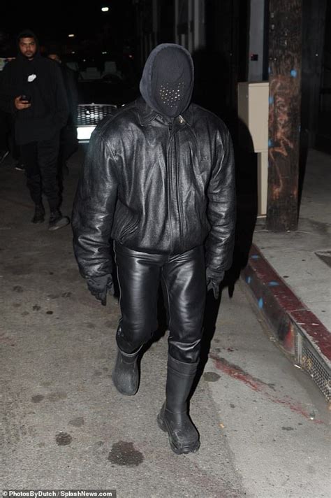 Kanye West Goes Incognito As He Completely Covers His Face With Mask