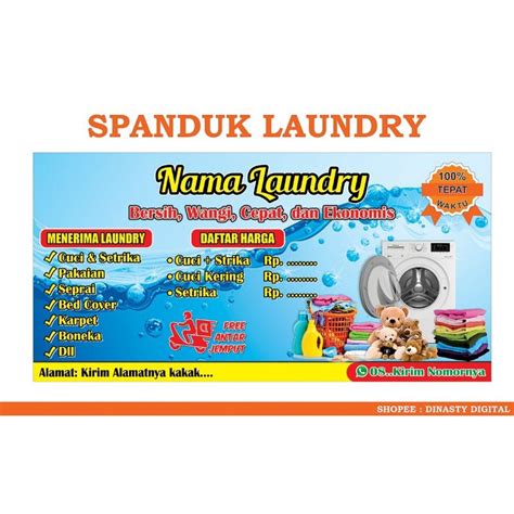 Jual Spanduk Banner Laundry Shopee Indonesia