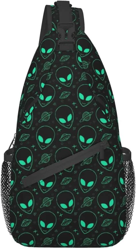 Cool Alien Ufo Bolso Cruzado Con Correa Ajustable Para El Hombro