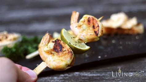 Marinierte Garnelen Limetten Spieße grillen LivingBBQ de