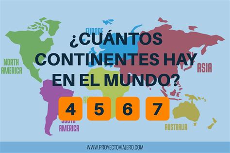 Cu Ntos Continentes Hay En El Mundo