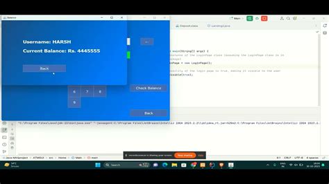 ATM GUI Using Core Java Jawax Swing YouTube