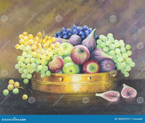 Art Collectibles Fruits Painting Contemporary Painting Fruits Apples