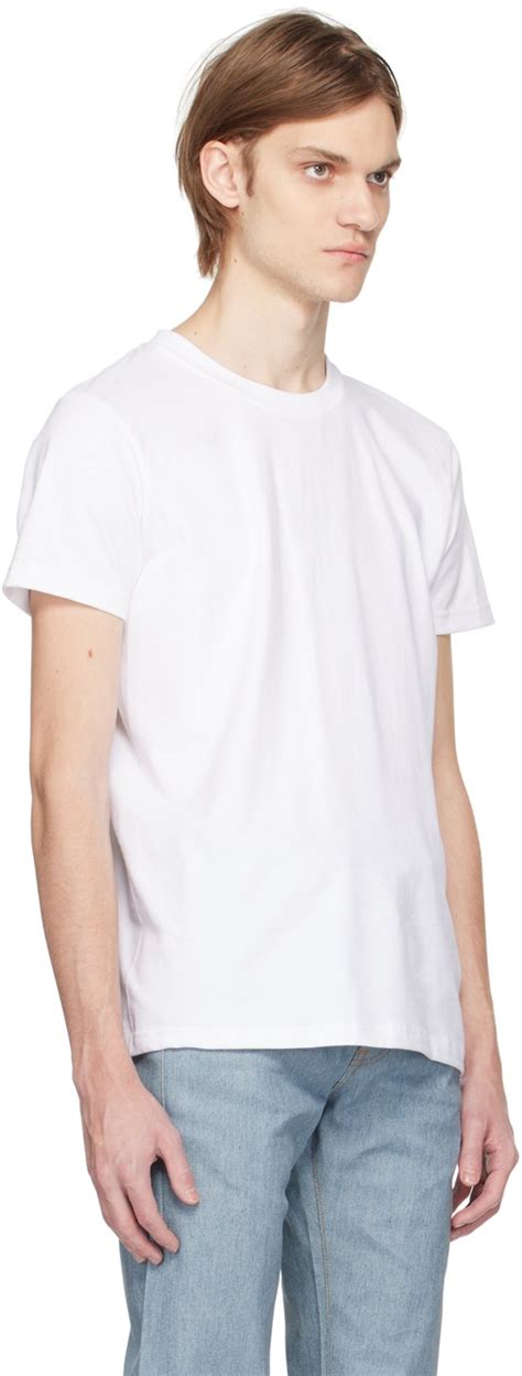 Naked Famous Denim White Circular T Shirt Naked And Famous Denim