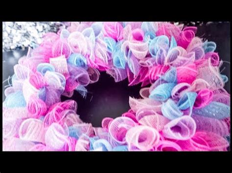 DIY Spring Deco Mesh Wreath Quick And Easy Tutorial YouTube
