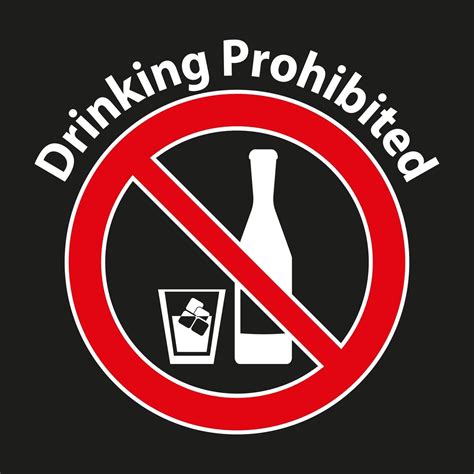 Drinking Prohibited No Alcohol Sign Isolated On White Background