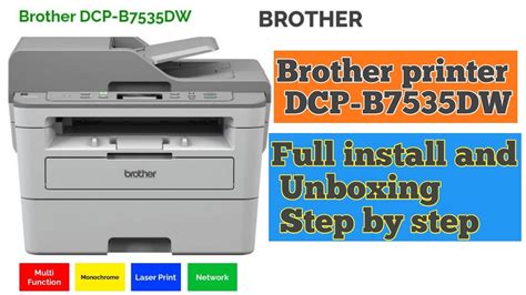 Brother Printer Full Install And Unboxing Step By Step YouTube