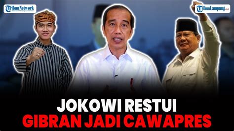 Jokowi Restui Gibran Jadi Cawapres Cocok Berpasangan Dengan Prabowo