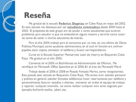 Como Hacer Una Resena Profesional Ejemplo Mexinea Blog