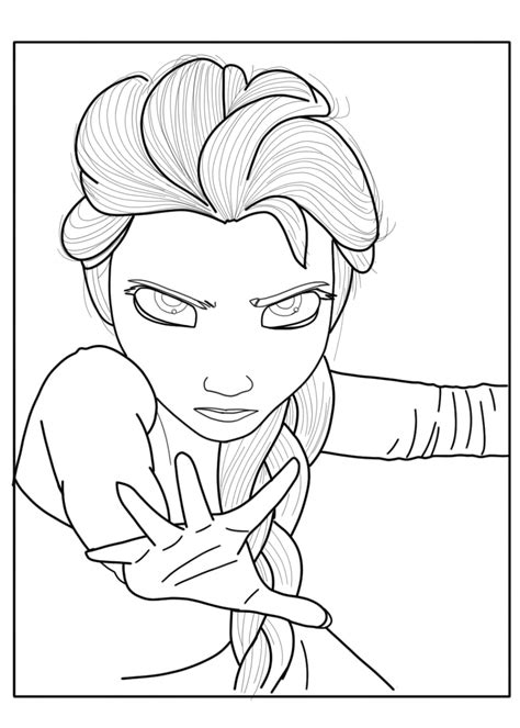 Dibujos de Elsa para colorear Páginas para colorear para niñas