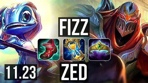 FIZZ Vs ZED MID 1 7M Mastery 7 2 8 300 Games Dominating EUW