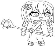 Coloriage Gacha Life Girl JeColorie