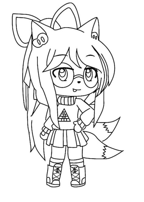 Dibujos De Linda Chica Anime Chibi Para Colorear Para Colorear Pintar