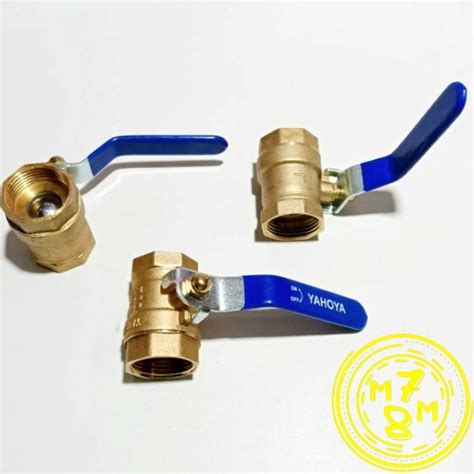 Jual Ball Valve Stop Kran Yahoya Kuningan Inch Shopee Indonesia