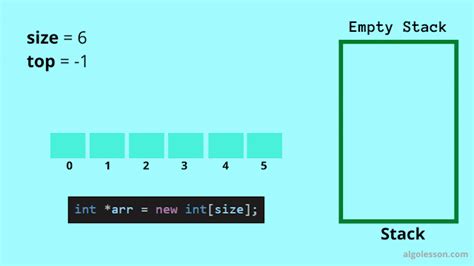 stack implementation using array c code