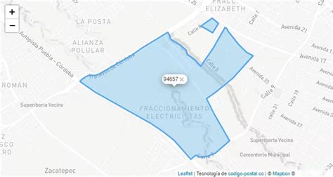 Código Postal Colonia Los Robles Córdoba Veracruz