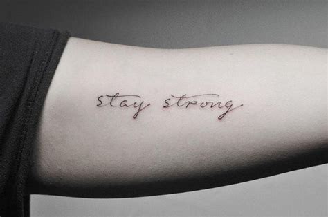Hình xăm Be Strong Tự tin và Thu hút mới mẻ cho phong cách của bạn