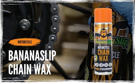 Tru Tension BananaSlip Motorcycle Chain Wax Motorbike Anti Fling