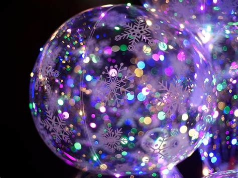 Globos inflables decorativos con copos de nieve y luces celebración
