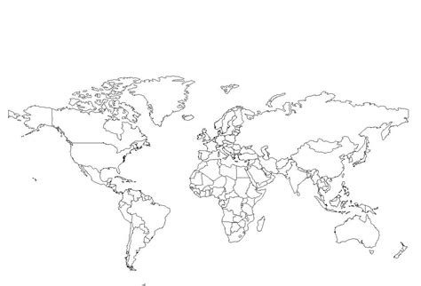 Carte Muette Du Monde Le Blog De Ferrro