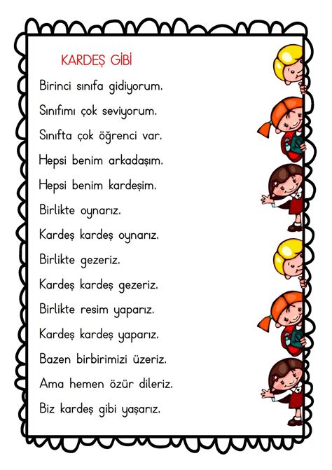 EtkinlikBurada 1 Sınıf Kısa Okuma Metinleri 4 Okuduğunu