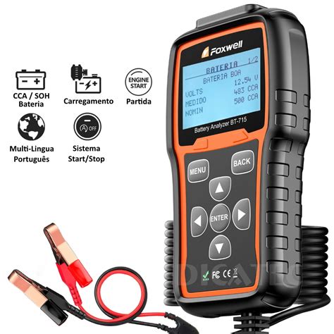 Testador E Analisador De Bateria Foxwell Bt Foxwell Brasil