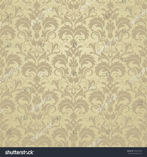 Seamless Damask Pattern Gold Stock Vector Royalty Free 330244829