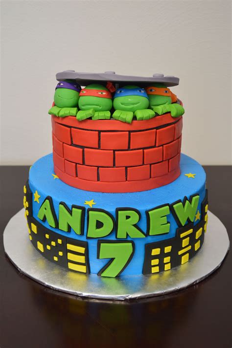 Teenage Mutant Ninja Turtles Cake In 2020 Ninja Turtle Birthday Cake