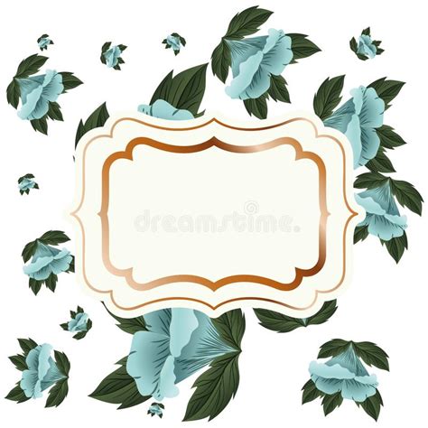 Cap Tulo Con Las Flores Y El Icono Aislado Hojas Ilustraci N Del Vector