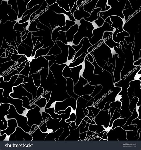 Neuron Seamless Stock Vector Illustration 44428042 Shutterstock