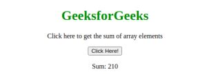 JavaScript Array Reduce Method GeeksforGeeks