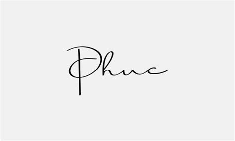 Thiết kế độc đáo Các mẫu chữ ký tên phúc đẹp Cho cá nhân và doanh nghiệp