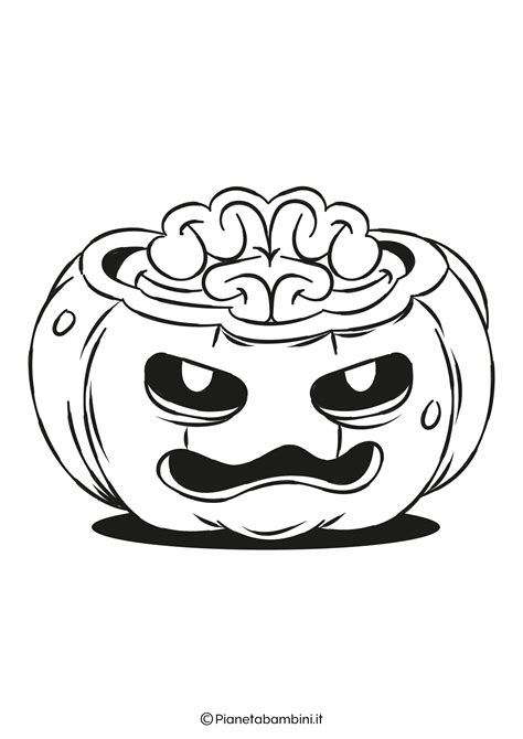 60 Disegni Di Zucche Di Halloween Da Colorare PianetaBambini It