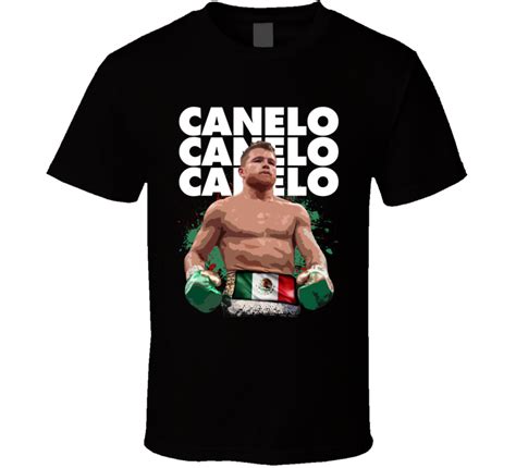 Canelo Alvarez Mexican Boxer Poster Boxing Fan T Shirt Mexican Boxers