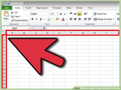 how to make a spreadsheet in excel 14 steps with pictures