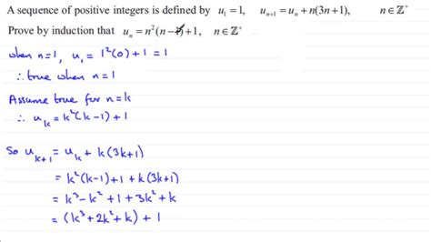 proof by induction fp1 edexcel january 2013 q8 b examsolutions maths revision youtube