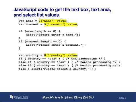 murach s javascript and jquery 3rd ed ppt download