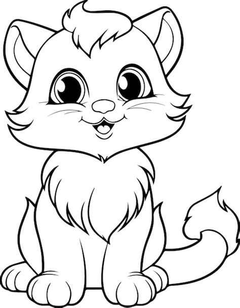 Un Libro Para Colorear De Gatos Para Ni Os Ilustraci N Vectorial