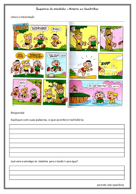 Sequ Ncia De Atividades Hist Ria Em Quadrinhos S Escola