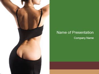 Black Dress With Naked Back Presentation Folder Design ID 0000015110