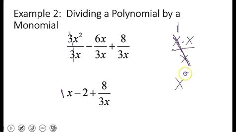 Dividing Polynomials By Monomials Calculator