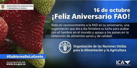 FAO Colombia on Twitter RT deyabarrerol Celebro los 77 años de la