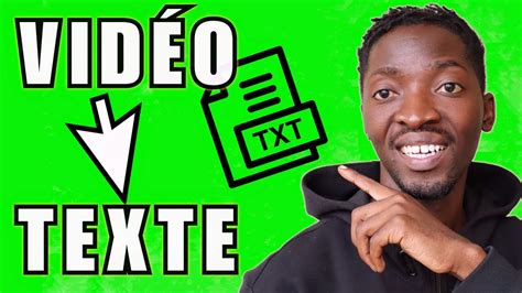 Comment Transformer Une Video Youtube En Texte YouTube