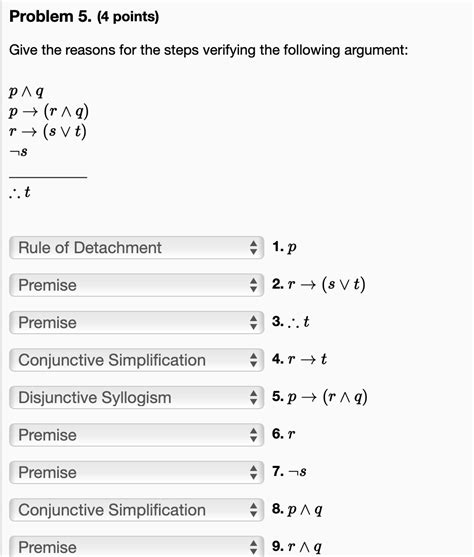 solved problem 5 4 ﻿points give the reasons for the steps