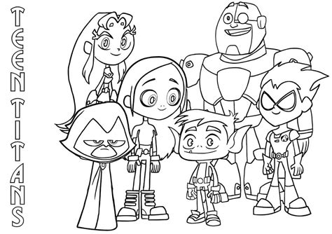 Teen Titans Go Coloring Pages 120 Printable Coloring Pages