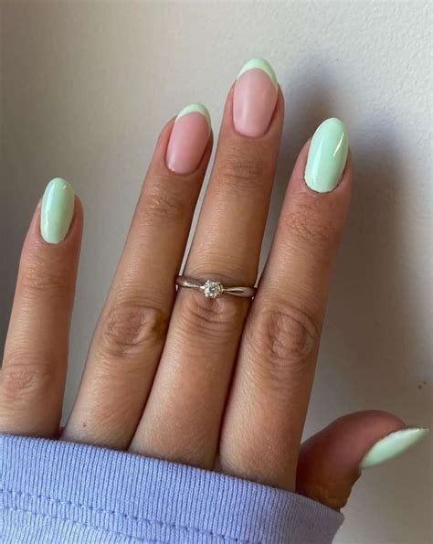 Gorgeous Green French Tip Nails You Ll Love
